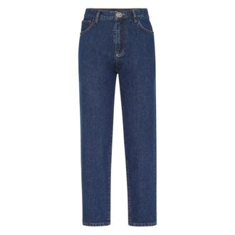 Philipp Plein Jeans Mom Fit Hexagon - - Jeans - Damen - Blau - W26