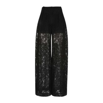 Zimmermann Hose mit Spitzeng&uuml;rtel - - Trousers - Damen - Schwarzk - S