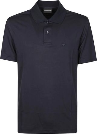 Emporio Armani Homme, Tops, Bleu, Taille: L Polo Slim &agrave; Manches Courtes