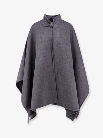 R&oacute;he Wool cape with toggle - ROHE - gender_Woman