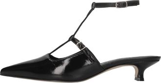 The Seller Femme, Chaussures, Noir, Taille: 38 EU Escarpins Slingback en Cuir
