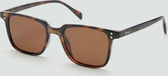 Mango Lunettes de soleil monture rectangulaire chocolat - Homme - Taille unique - MANGO MAN