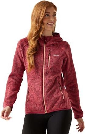 Regatta Newhill Veste polaire à capuche pour femme, Rouge minéral., 42