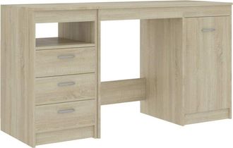 Les Tendances Bureau Ch&ecirc;ne sonoma 140x50x76