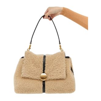 Chlo&eacute; Femme, Sacs, Beige, Taille: ONE Size Sac bandouli&egrave;re moyen Penelope