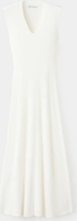 Mango Robe midi ajust&eacute;e blanc - Femme - XS - MANGO
