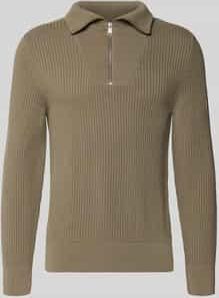 Marc O'Polo Regular Fit Troyer aus reiner Baumwolle