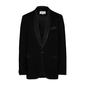 Maison Margiela Woll-Einreiher-Blazerjacke - - Jackets - Damen - Schwarzk - 2XS