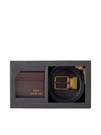 Polo Ralph Lauren Kartenetui und G&uuml;rtel Set 405880721002 Braun