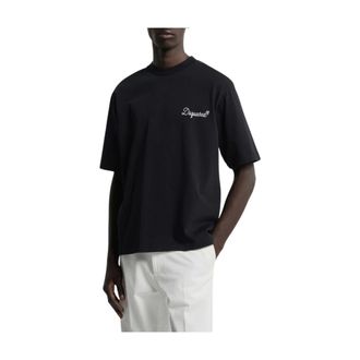 Dsquared2 Besticktes T-Shirt mit lockerem Schnitt - - Tops - Herren - Schwarzk - L