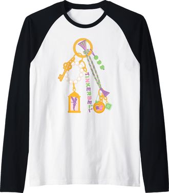 Disney Tinker Bell Peter Pan Fairy Fashion Bag Charm Raglan