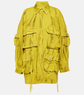 The Attico Bikerjacke Fern aus Baumwolle