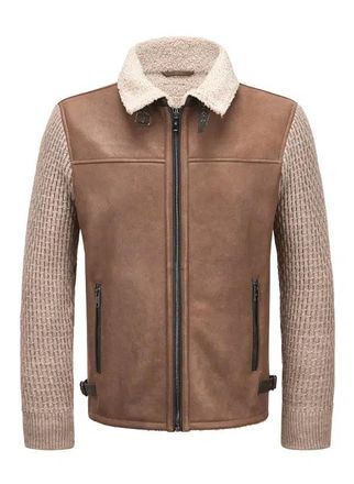 Milestone Herren Jacken braun Ziegennappa
