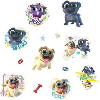 RoomMates Wandtattoo, Bunt, 4 Blätter-13 Teile-22, 9 x 44, 1 cm