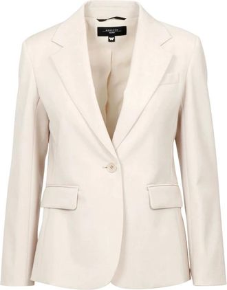 Max Mara Femme, Vestes, Beige, Taille: 46 FR Blazer crois&eacute;