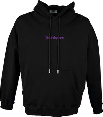 GCDS Gcds, Homme, Sweatshirts et sweats &agrave; capuche, Noir, Taille: S Hardcore Embroidered Sweat &agrave; capuche