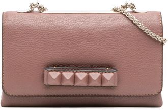 Valentino Garavani Hobo Bags - Leather Rockstud Va Va Voom Clutch on Chain - Gr. unisize - in Gold - f&uuml;r Damen