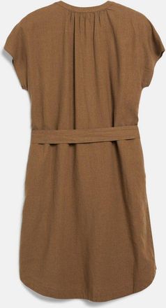 s.Oliver Minikleid Kleid Leinenmix-Kleid mit Eingrifftaschen
