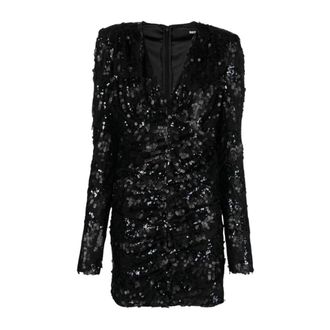 Rotate Rotate Birger Christensen, Femme, Robes, Noir, Taille: 38 FR Mini Robe à Paillettes