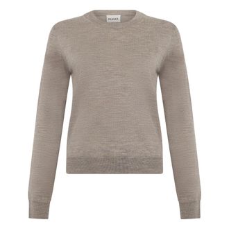 P.A.R.O.S.H. Wollpullover mit Strasssteinen - - Knitwear - Damen - Beige - S