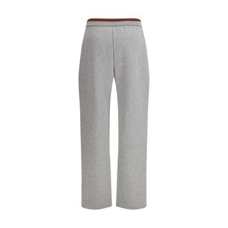 Gucci Womens Gray Cotton Casual Pants