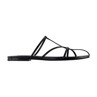 Jil Sander Leather Slider - - Shoes - Damen - Schwarzk - 35 EU