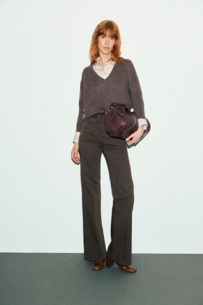 Gerard Darel Pull V oversize en cachemire - ESMEE - Marron
