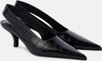 Toteme Slingback-Pumps aus Leder