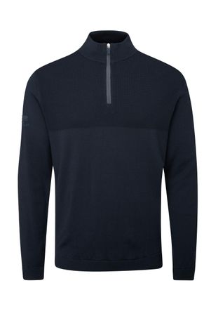 Stuburt Herren Tawny Strickpullover mit halbem Reißverschluss Pullover, French Navy, Medium
