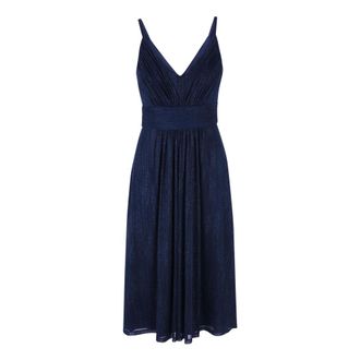 Vera Mont Femme, Robes, Bleu, Taille: 34 FR Robe de Soirée Élégante à Paillettes