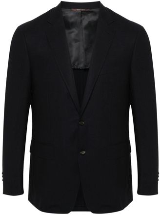 Canali blazer &agrave; simple boutonnage - Bleu