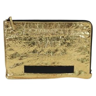 Chanel Pre-owned Leder Clutch - - Pre-owned - Damen - Gelb - ONE SIZE