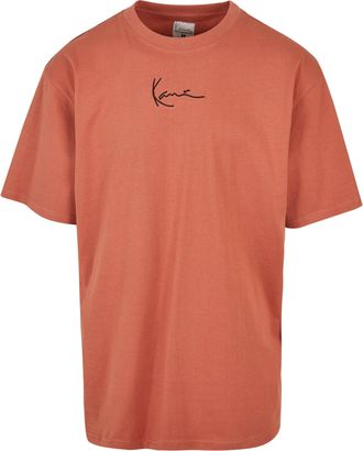 Karl Kani Herren Small Signature Essential Tee Dark Copper, XS