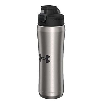 Under Armour Edelstahl-Wasserflasche, vakuumisoliert, selbstentleerende Schutzkappe, auslaufsicher, f&uuml;r Kinder und Erwachsene, alle Sportarten, Fitnessstudio, 530 