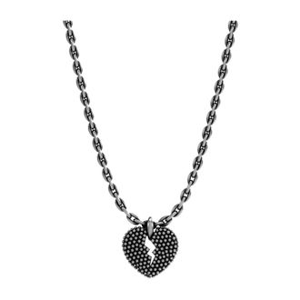 John Richmond Gebrochenes Herz Halskette - - Accessories - Damen - Grau - ONE SIZE
