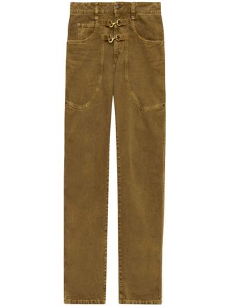 Isabel Marant jean Brinley &agrave; boucle - Marron