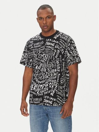 Versace Jeans Couture T-Shirt 78GAH6R0 Schwarz Regular Fit