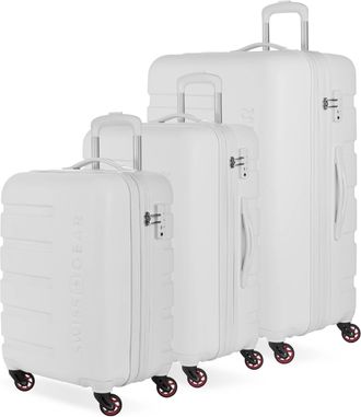 Swiss Gear 7366 Hardside Erweiterbares Gep&auml;ck mit Spinner-R&auml;dern, Weiss/opulenter Garten, 3-Piece Set (19/23/27), 7366 Hardside Erweiterbares Gep&auml;ck mit Spinner-
