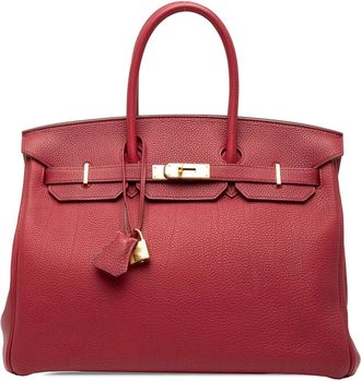 Hermès Crossbody Bags - Togo Birkin Retourne 35 - Gr. unisize - in Rot - für Damen