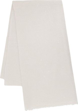 Brunello Cucinelli Schal - Wei&szlig;