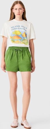 Maje Short En Mati&egrave;re Technique - Vert - Maje