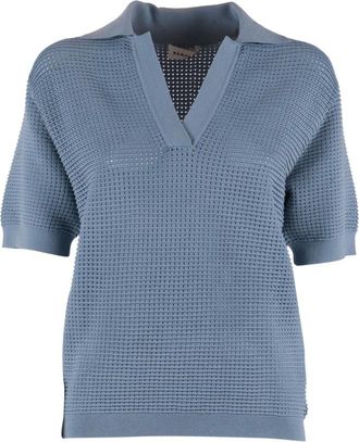 P.A.R.O.S.H. P.a.r.o.s.h., Femme, Pulls, Bleu, Taille: 42 FR Renfield V-neck Tricots