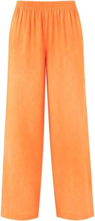 Ermanno Scervino Femme, Pantalons, Orange, Taille: 36 FR Pantalon Palazzo &Eacute;lastiqu&eacute;