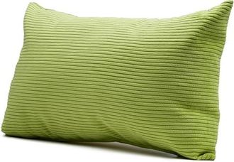 Gözze Kissen Capri, Dekokissen in Feincord-Optik, Weiches Sofakissen mit Füllung, 100% Polyester, 30 x 50 cm - Hellgrün