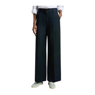Woolrich Viskose Leinen Hose - - Trousers - Damen - Blau - W28