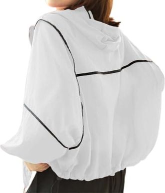Generic 2026 Vestes &agrave; capuche pour homme et femme avec veste en maille, blanc, taille M, blanc, Taille unique