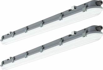 ETC Shop 2er Set led Decken Wannenleuchte Lampe L&auml;nge 120cm 4000 Kelvin, 4320 Lumen Feucht- und Nassraumleuchte geeignet f&uuml;r Garage, Keller, Werkstatt, Halle