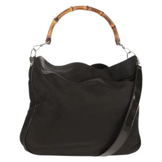 Gucci Pre-owned Nylon Handtasche - - Pre-owned - Damen - Braun - ONE SIZE