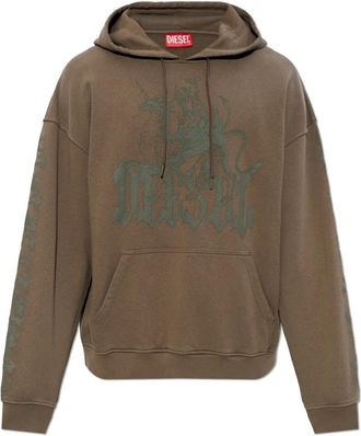Diesel Homme, Sweatshirts et sweats &agrave; capuche, Brun, Taille: 2XL SweaT-shirt S-Griffon
