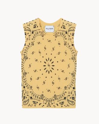 Kujten D&eacute;bardeur cachemire imprim&eacute; - D&eacute;bardeur Ribbi Bandana